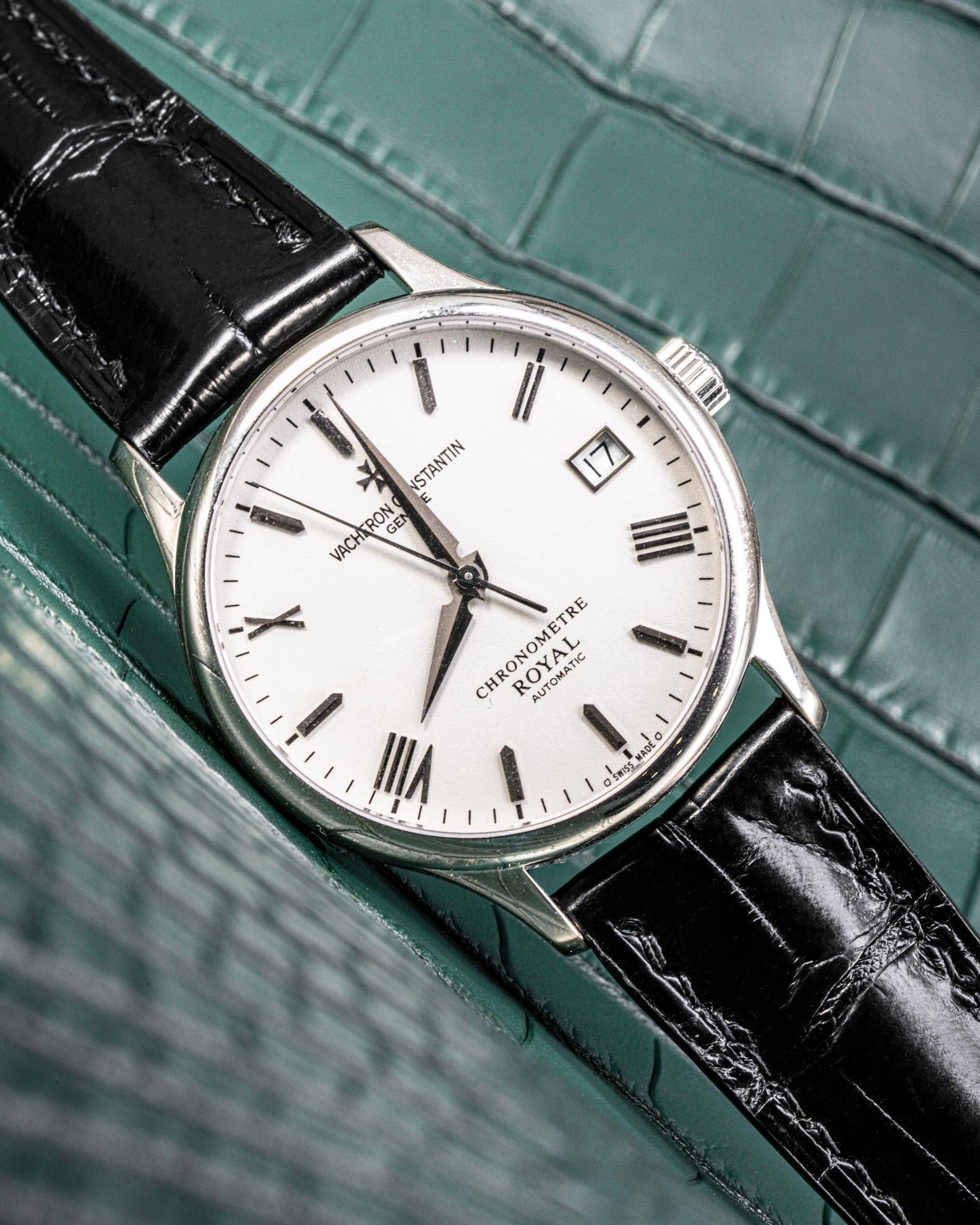 Bespoke Watch Strap in Black Crocodile – Solitaire Official