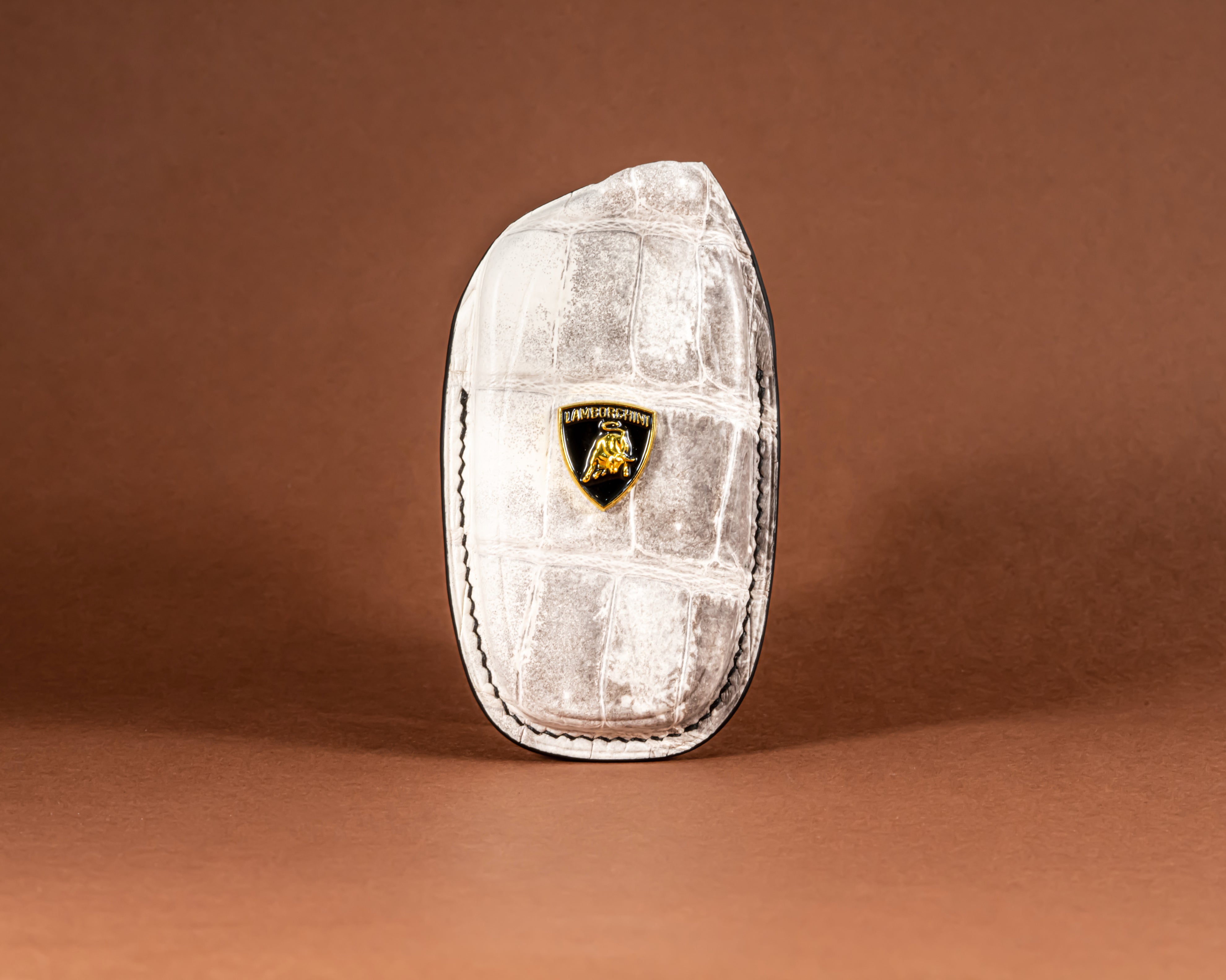 Bespoke Key Fob Cover in Natural Himalayan Crocodile – Solitaire Official