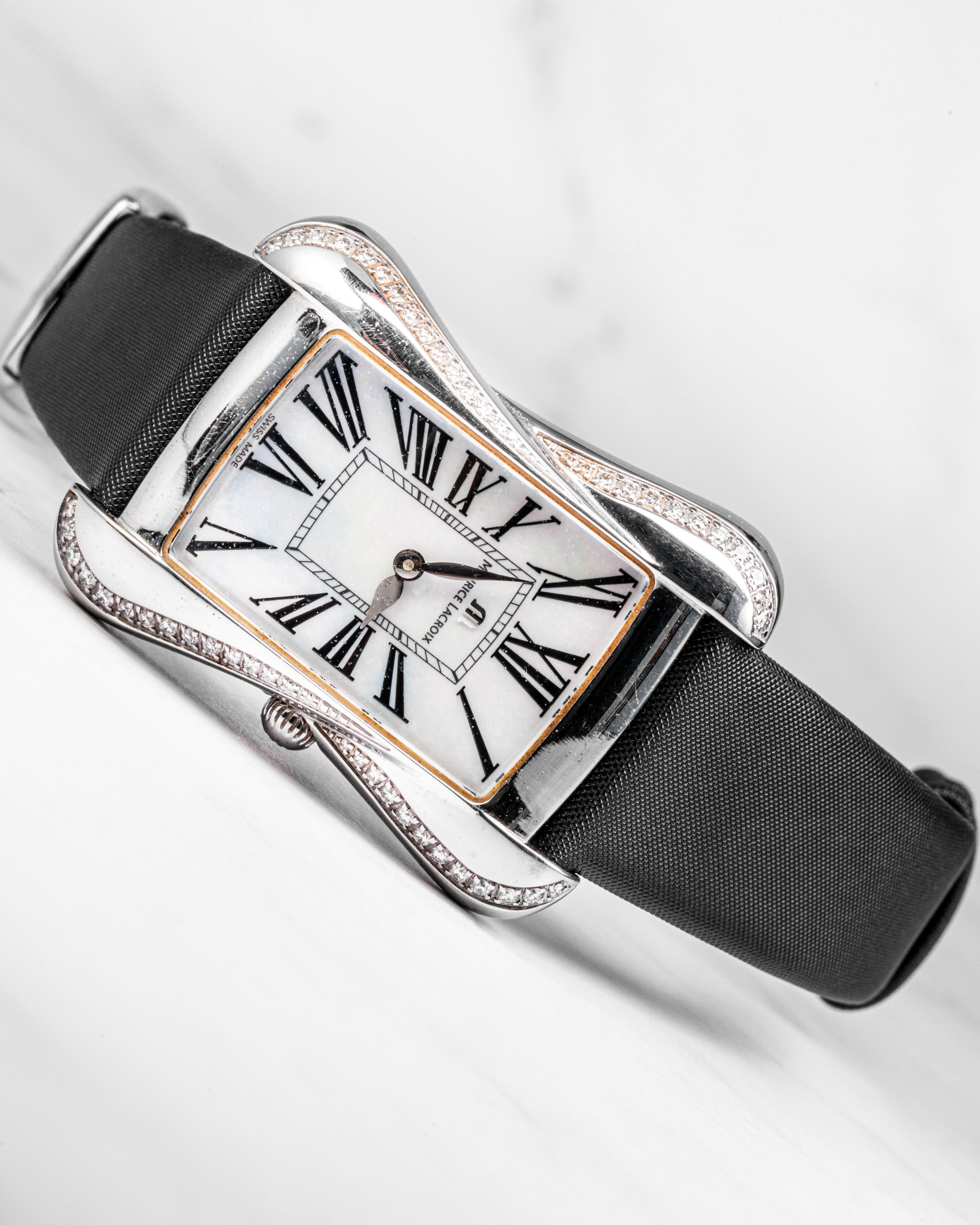 Bespoke Watch Strap in Black Satin – Solitaire Official