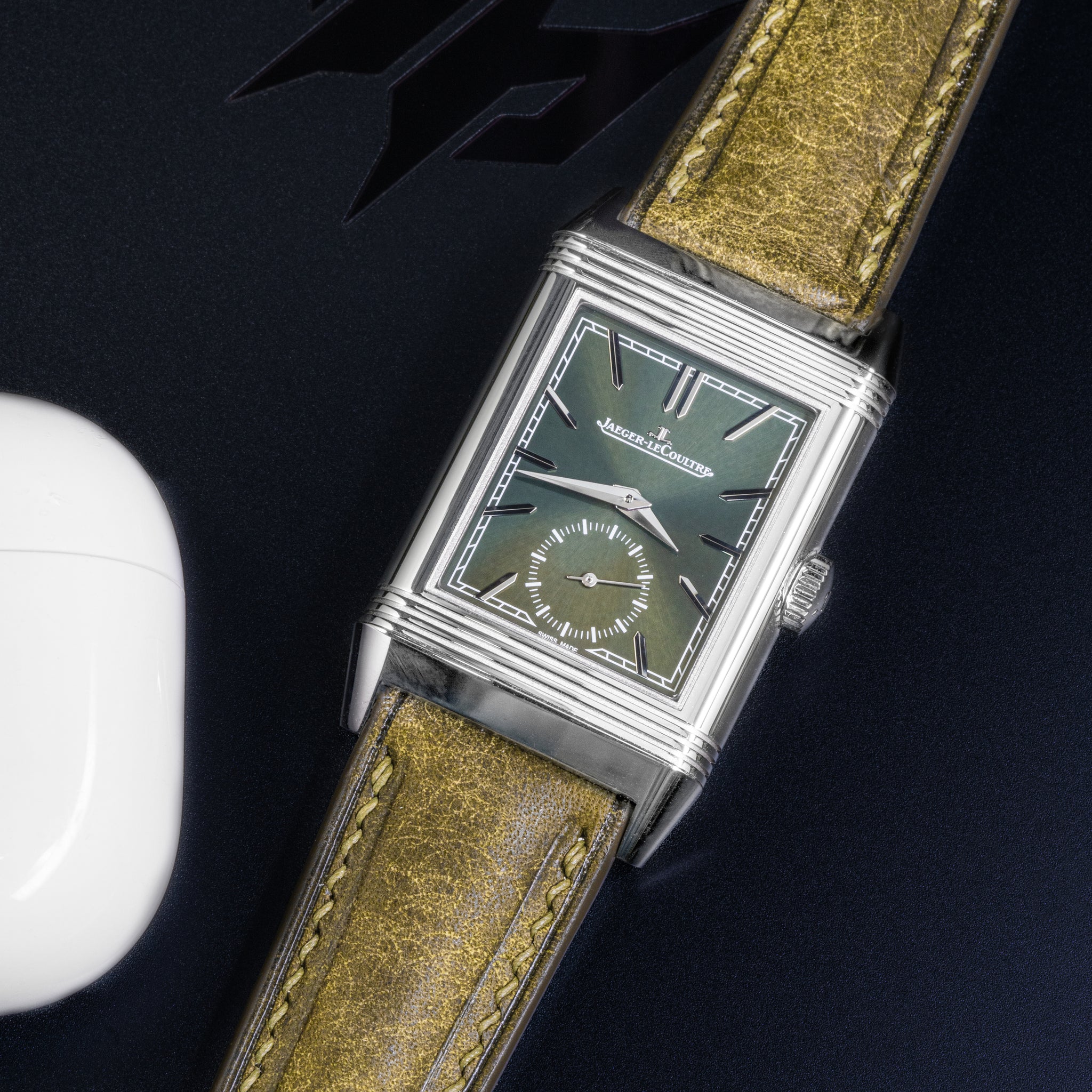 Solitaire Universal Straps in Rainforest Pueblo for JLC Reverso ...