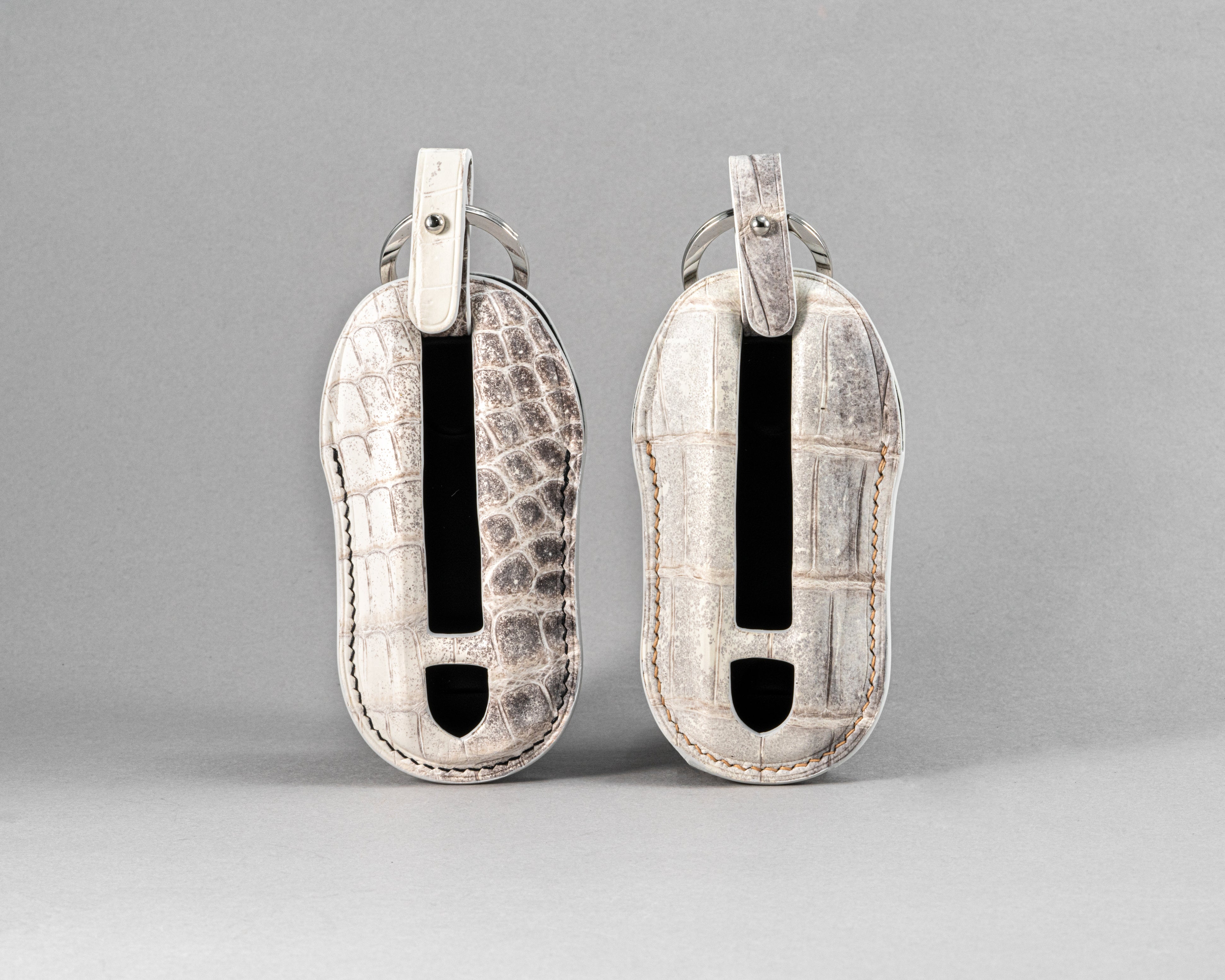 Bespoke Key Fobs in Natural Himalayan Crocodile – Solitaire Official