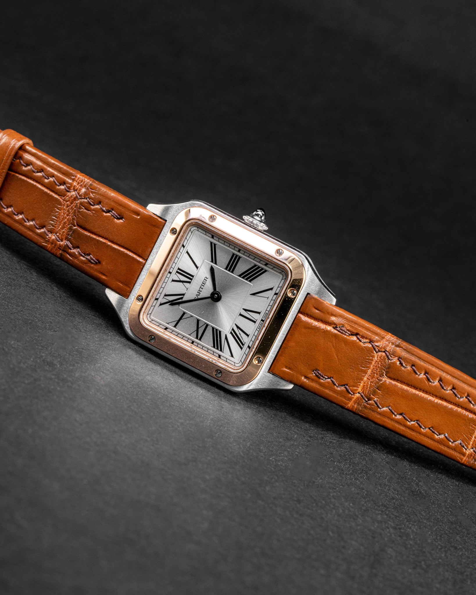 Bespoke Watch Strap in Chestnut Brown Alligator – Solitaire Official