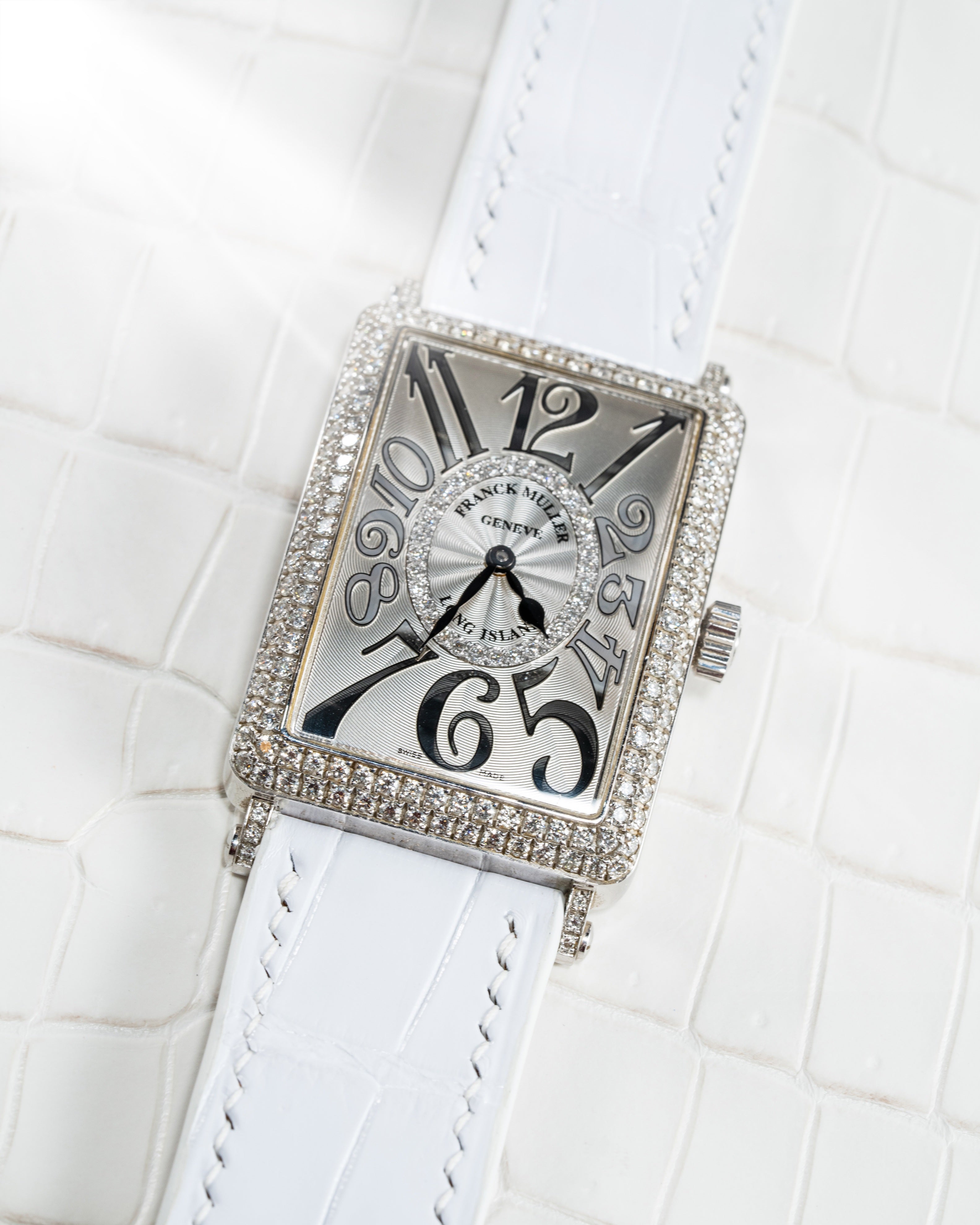 Bespoke Watch Strap in White Crocodile – Solitaire Official