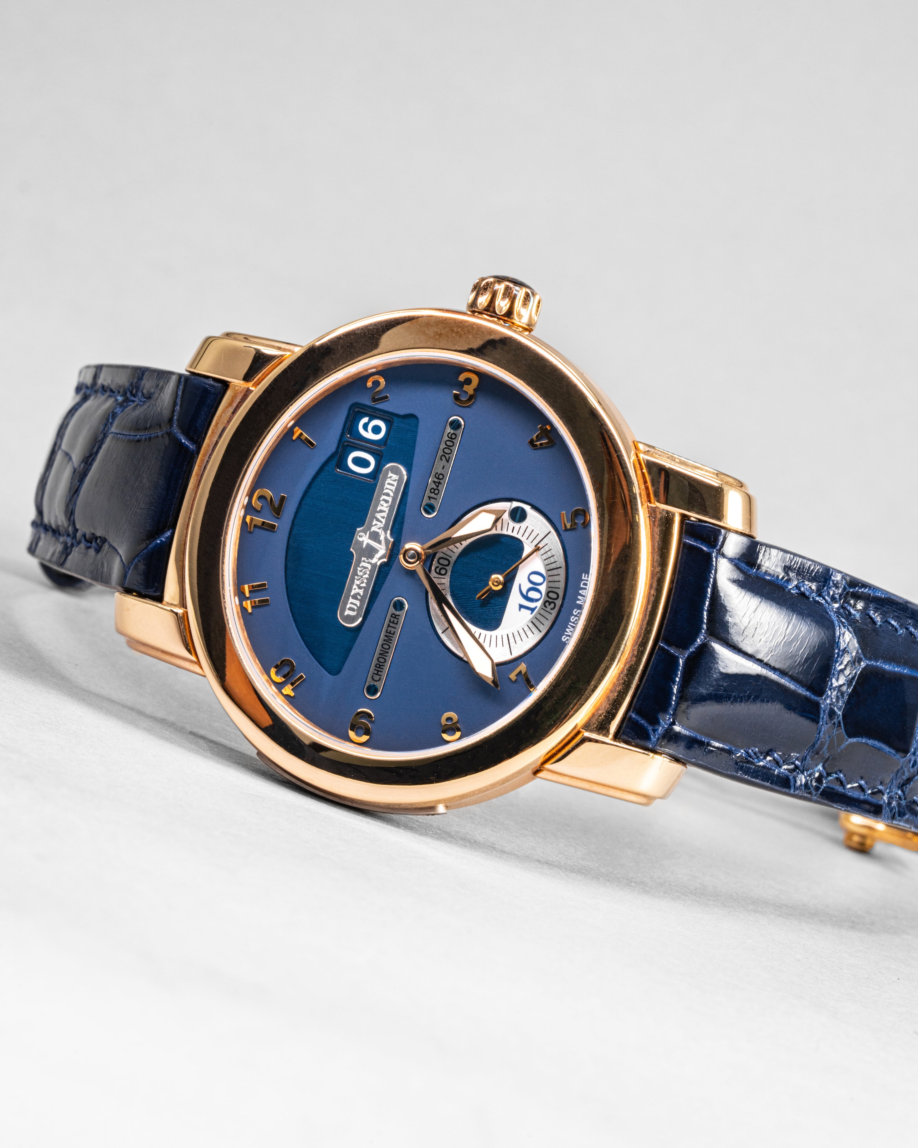 Bespoke Watch Strap in Electric Blue Crocodile – Solitaire Official