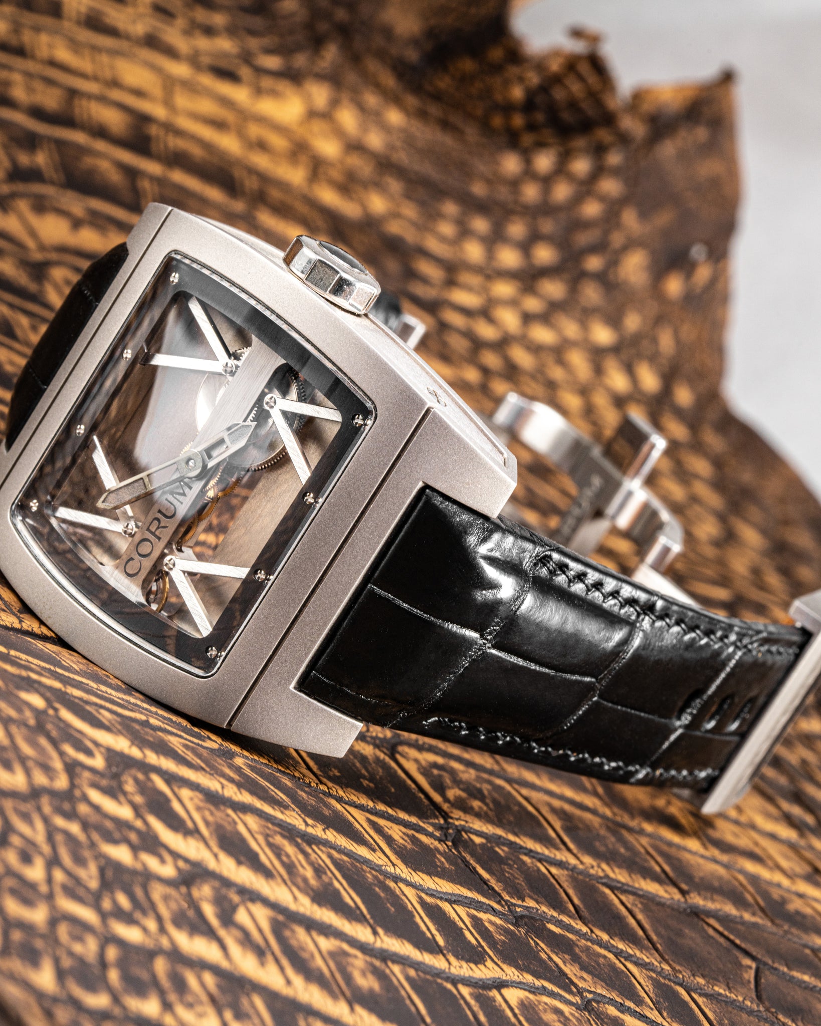 Bespoke Watch Strap in Black Crocodile – Solitaire Official