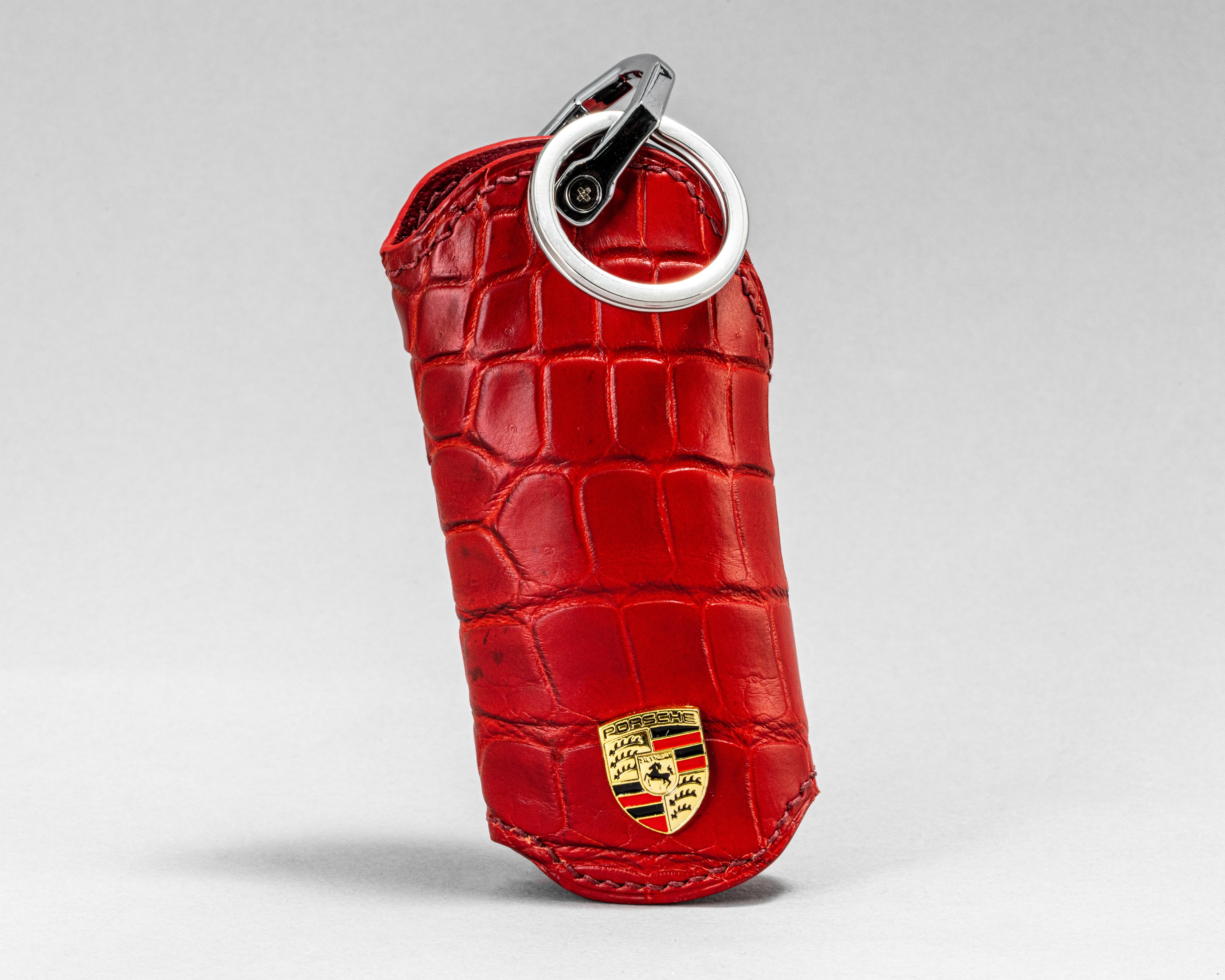 Bespoke Key Wrap in Red Himalayan Crocodile – Solitaire Official