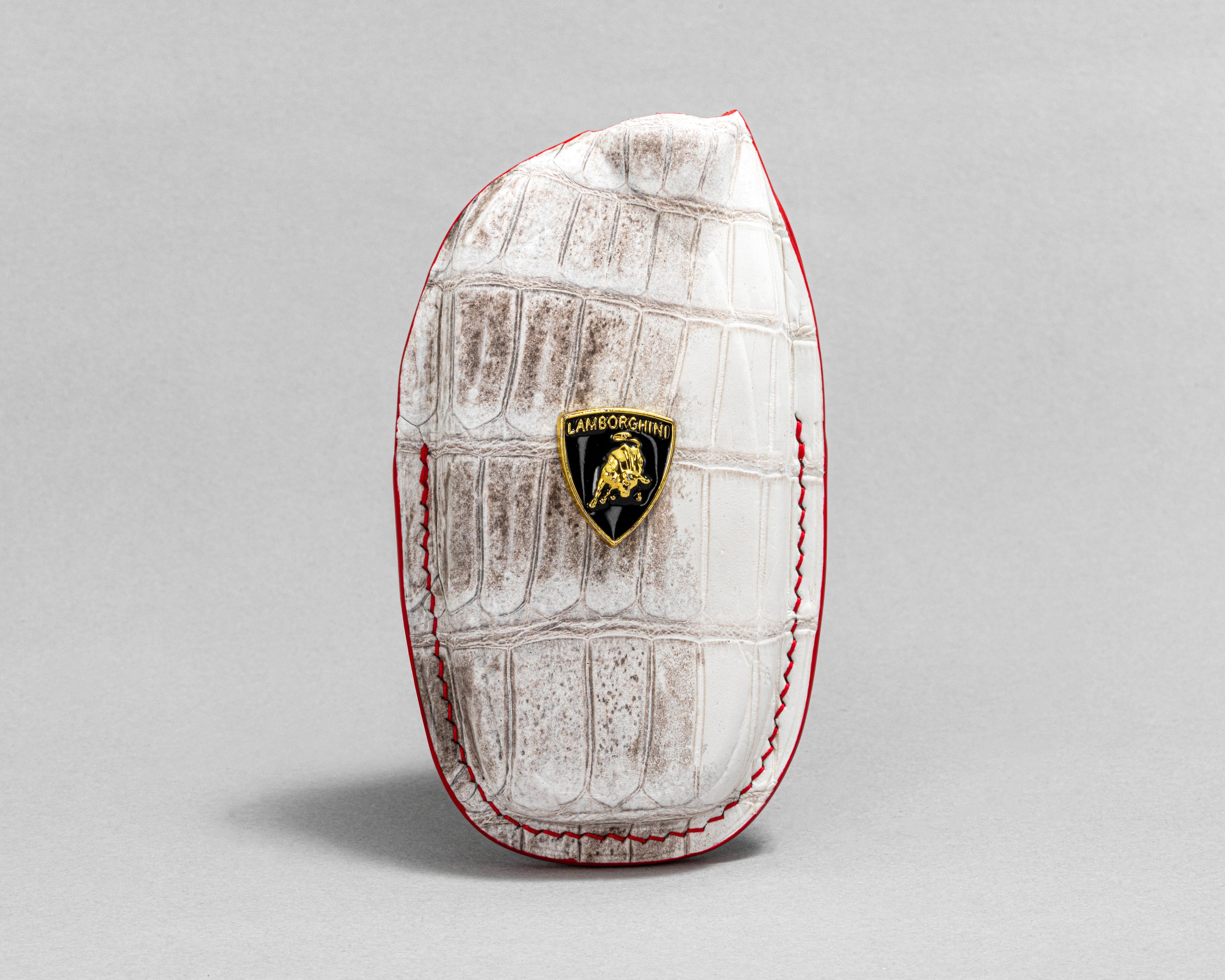 Bespoke Key Fob Cover in Natural Himalayan Crocodile – Solitaire Official