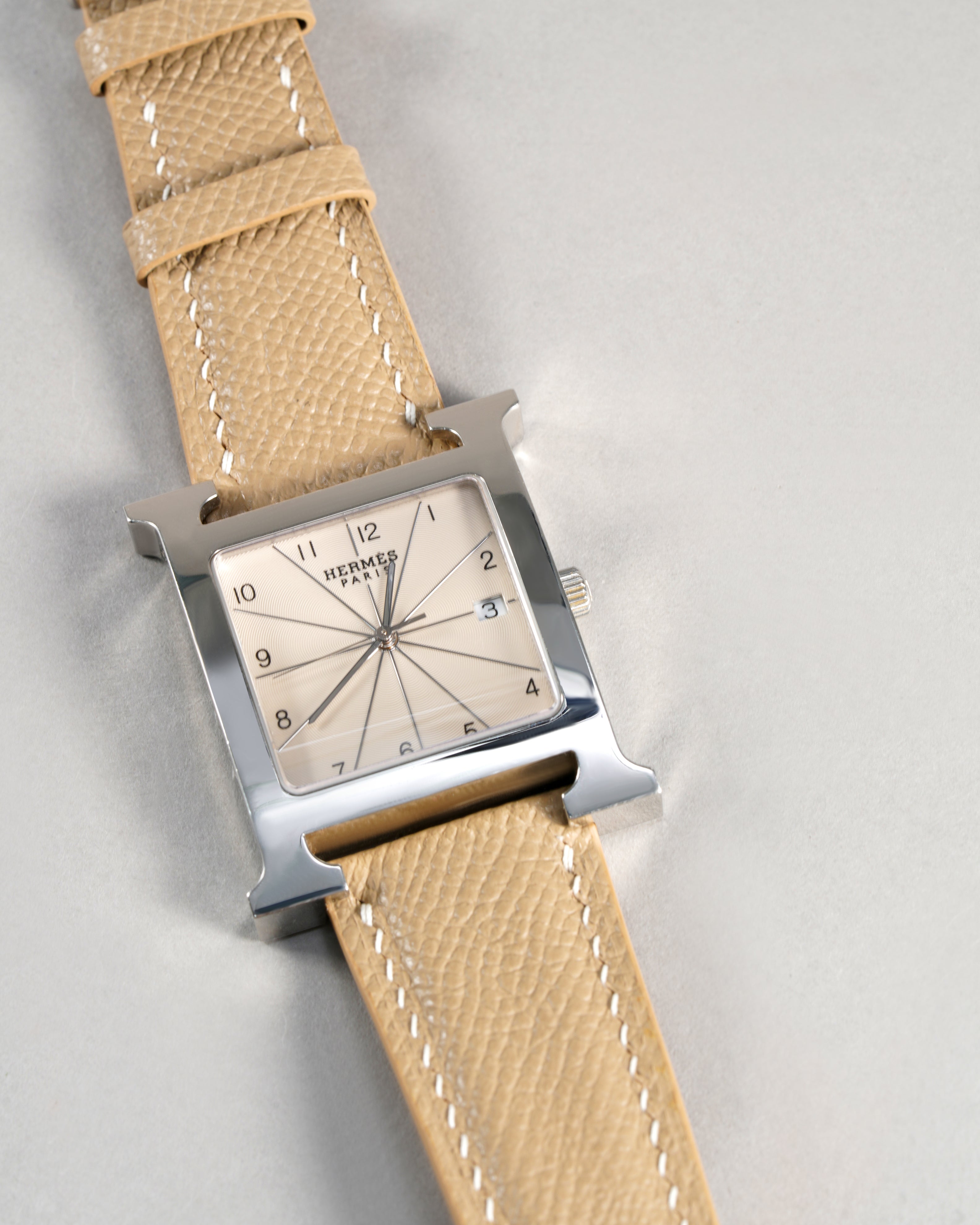 Bespoke Watch Strap in Cream Epsom – Solitaire Official