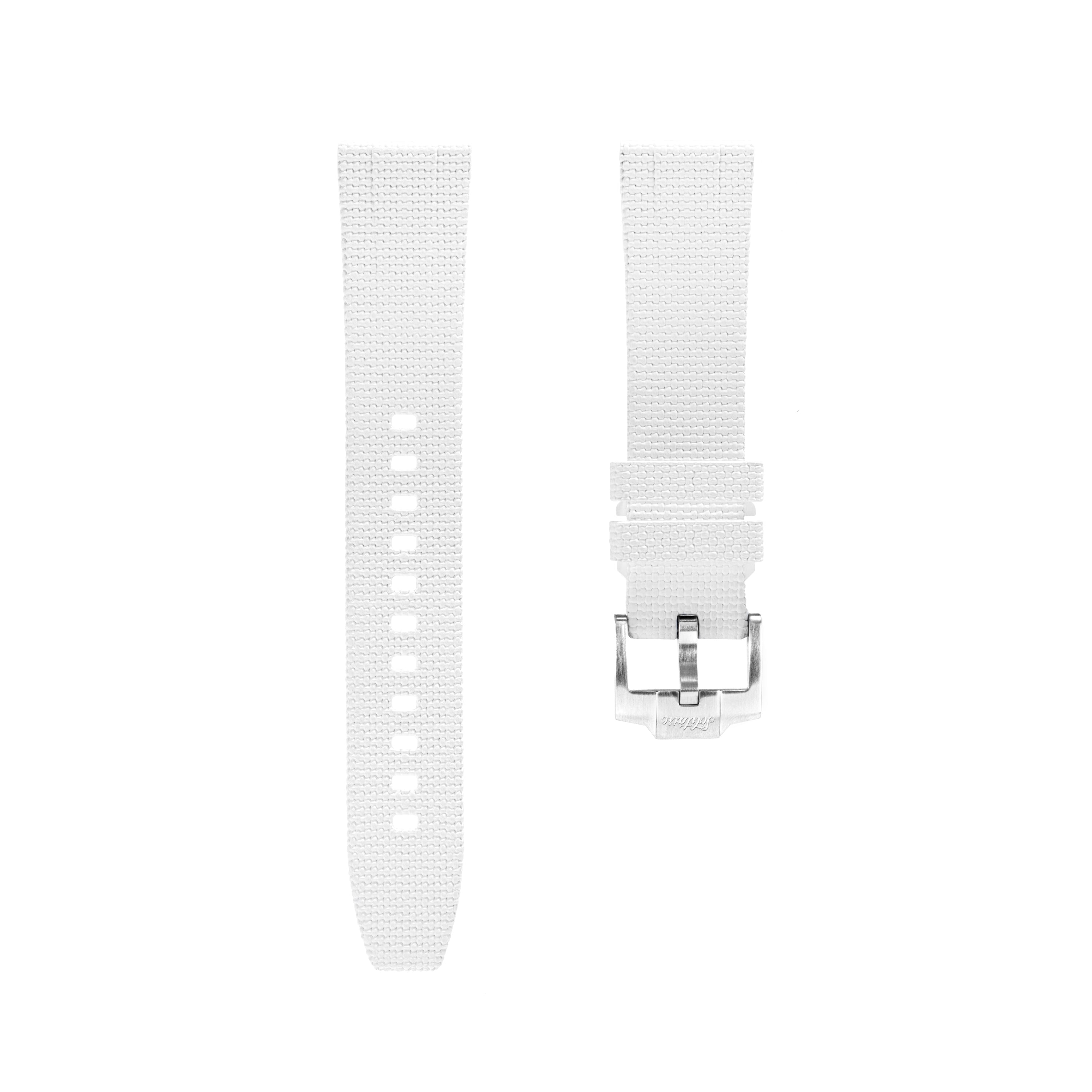 Frosted White Universal Rubber Strap – Solitaire Official
