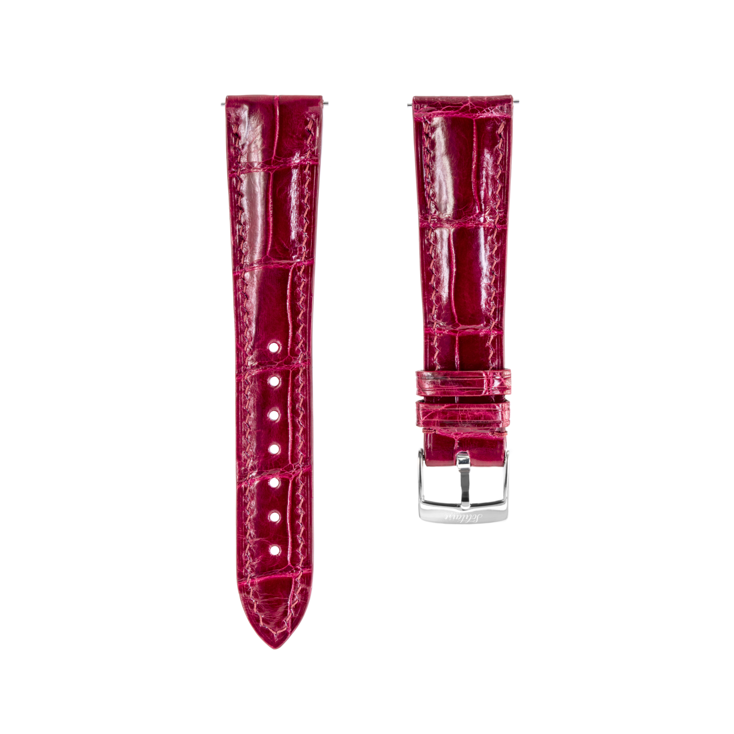 Blood Red Crocodile Universal Straps – Solitaire Official