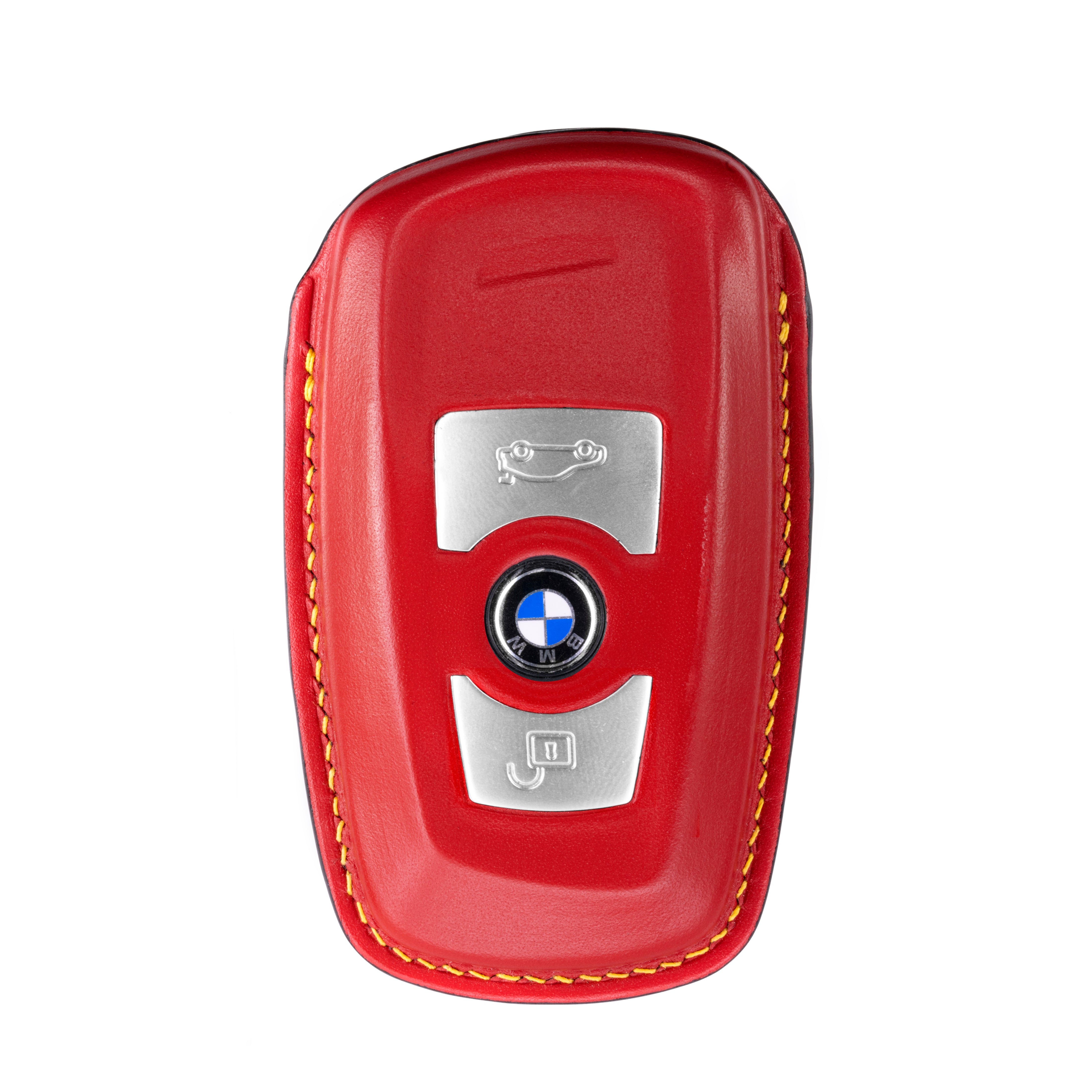 BMW 2 Buttons Key Fob Cover in Red Nappa – Solitaire Official