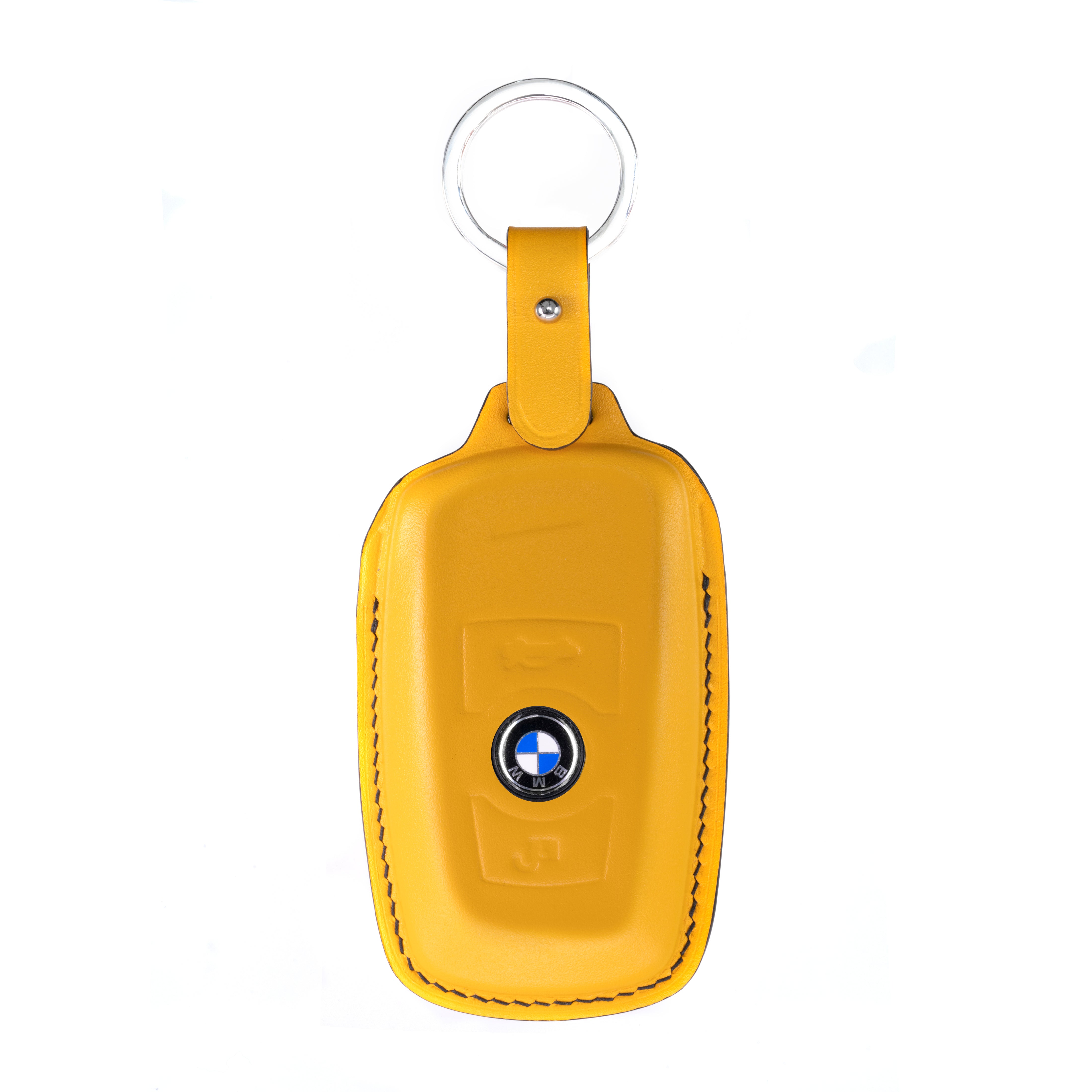 BMW 2 Buttons Key Fob Cover in Yellow Nappa – Solitaire Official
