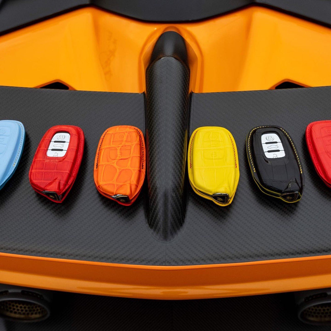 Ferrari Key Fob Cover in Black Crocodile – Solitaire Official