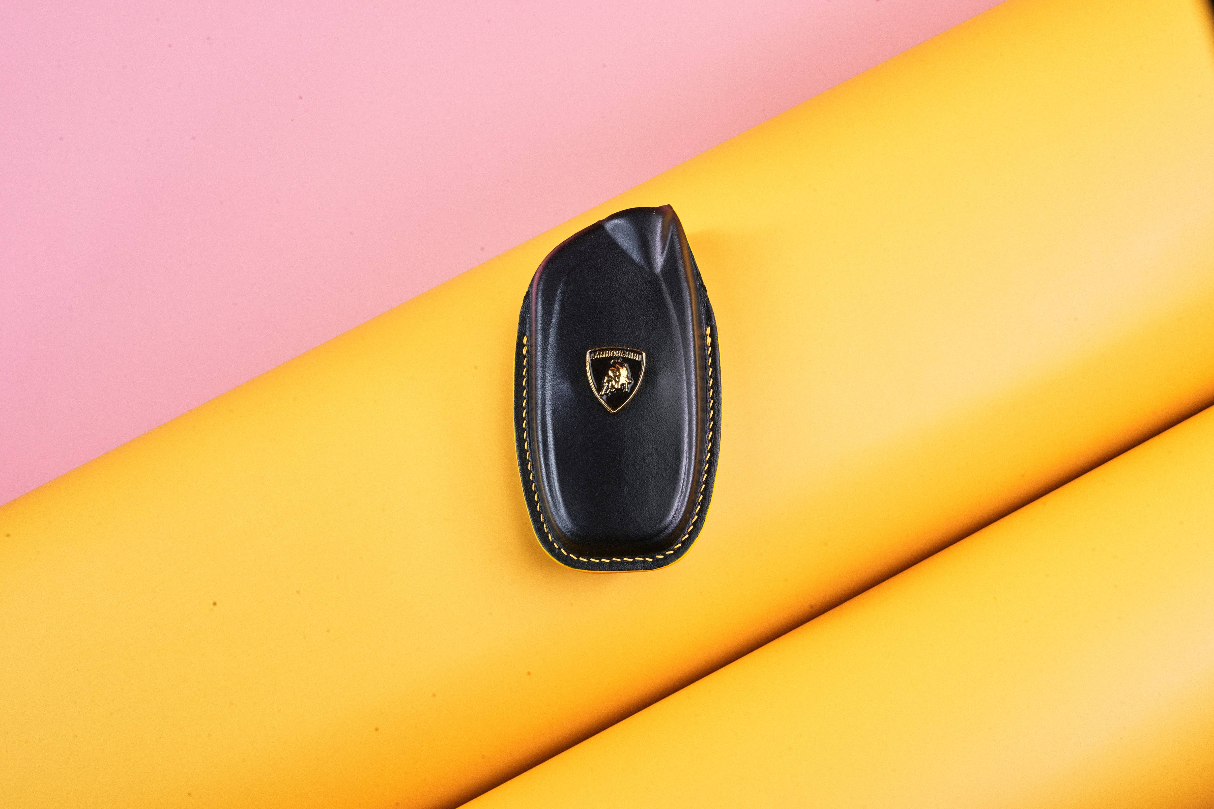 Bespoke Key Fob Cover in Black Nappa – Solitaire Official
