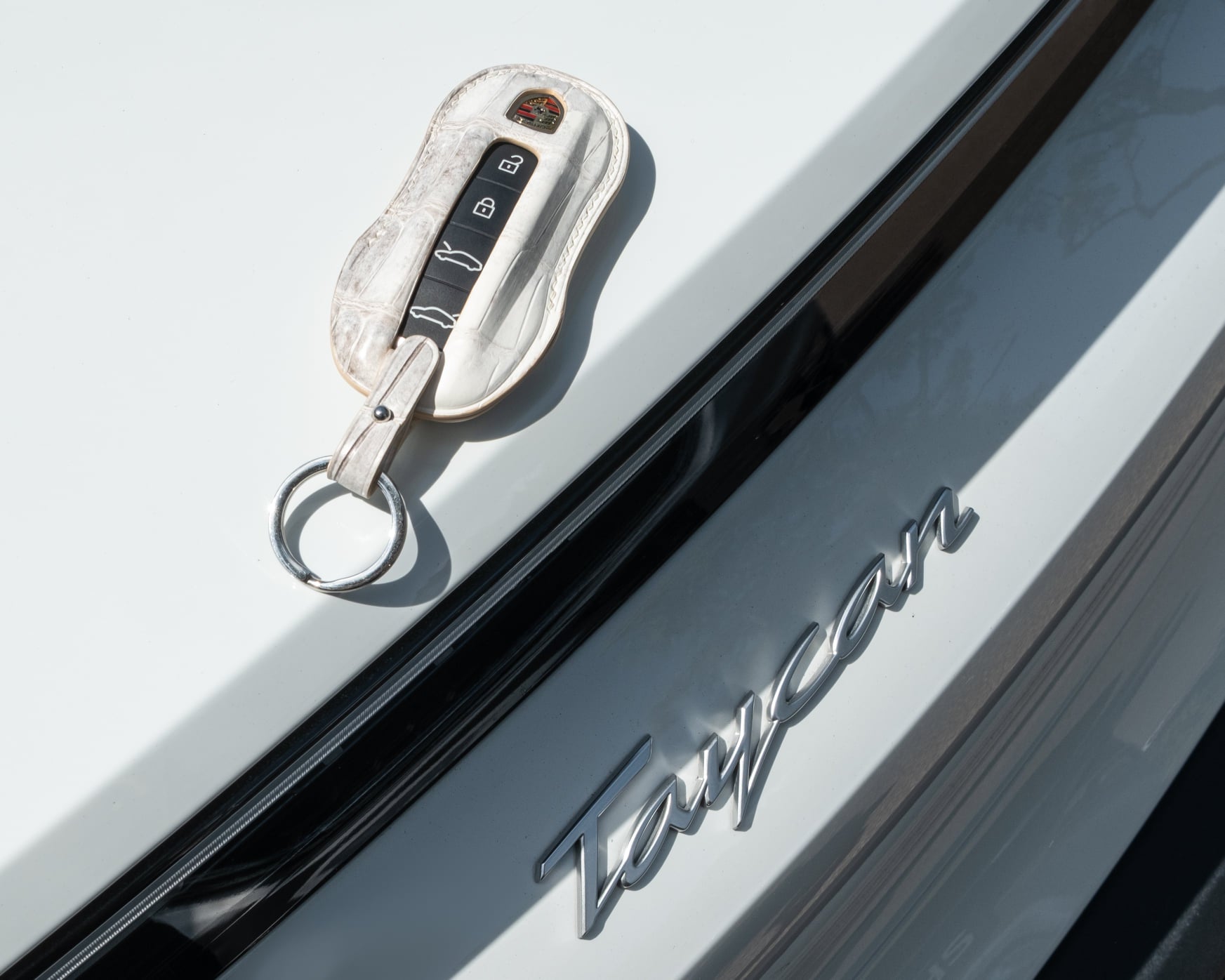 Bespoke Key Fob in Natural Himalayan Crocodile – Solitaire Official