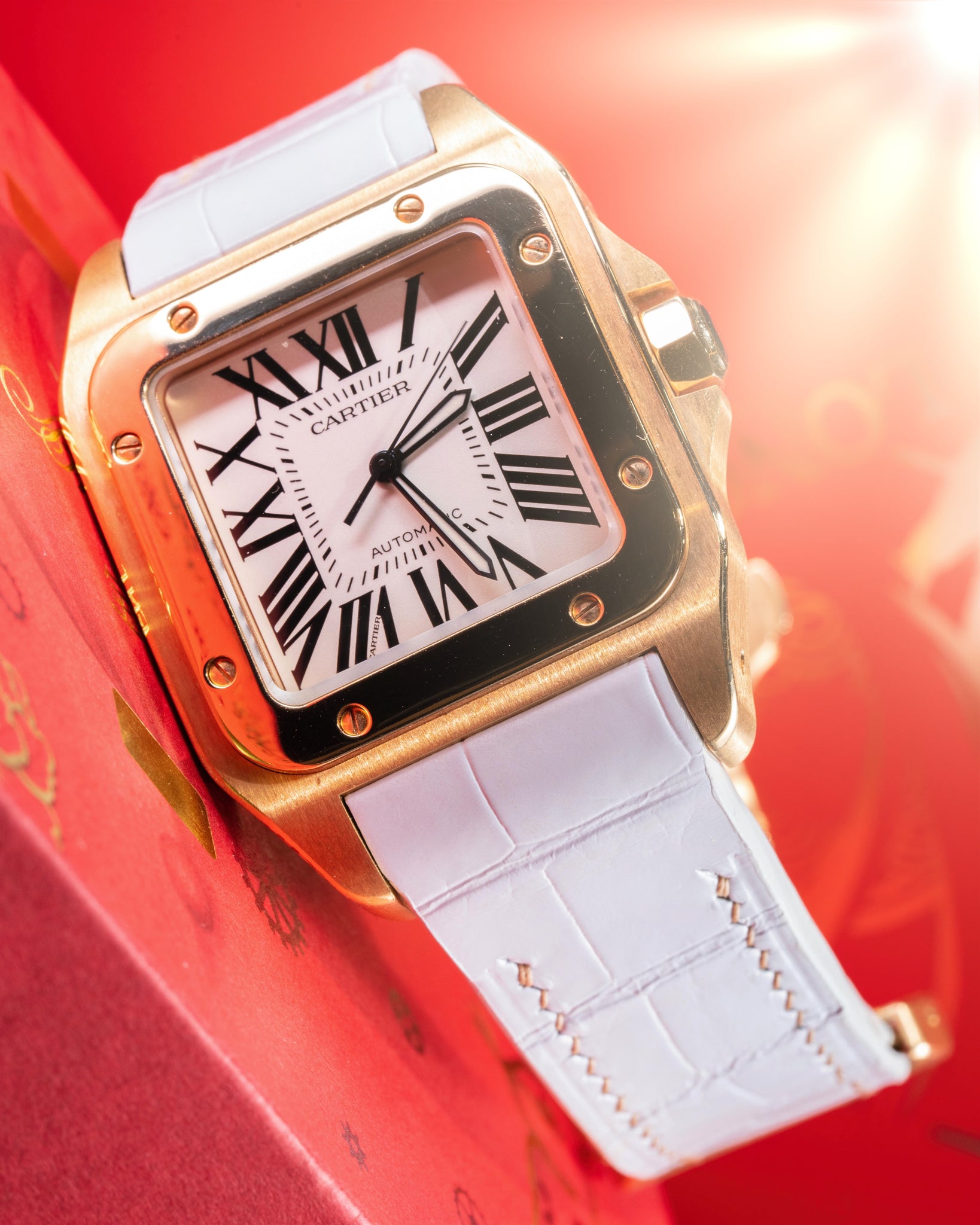 Bespoke Watch Strap in Snow White Crocodile – Solitaire Official