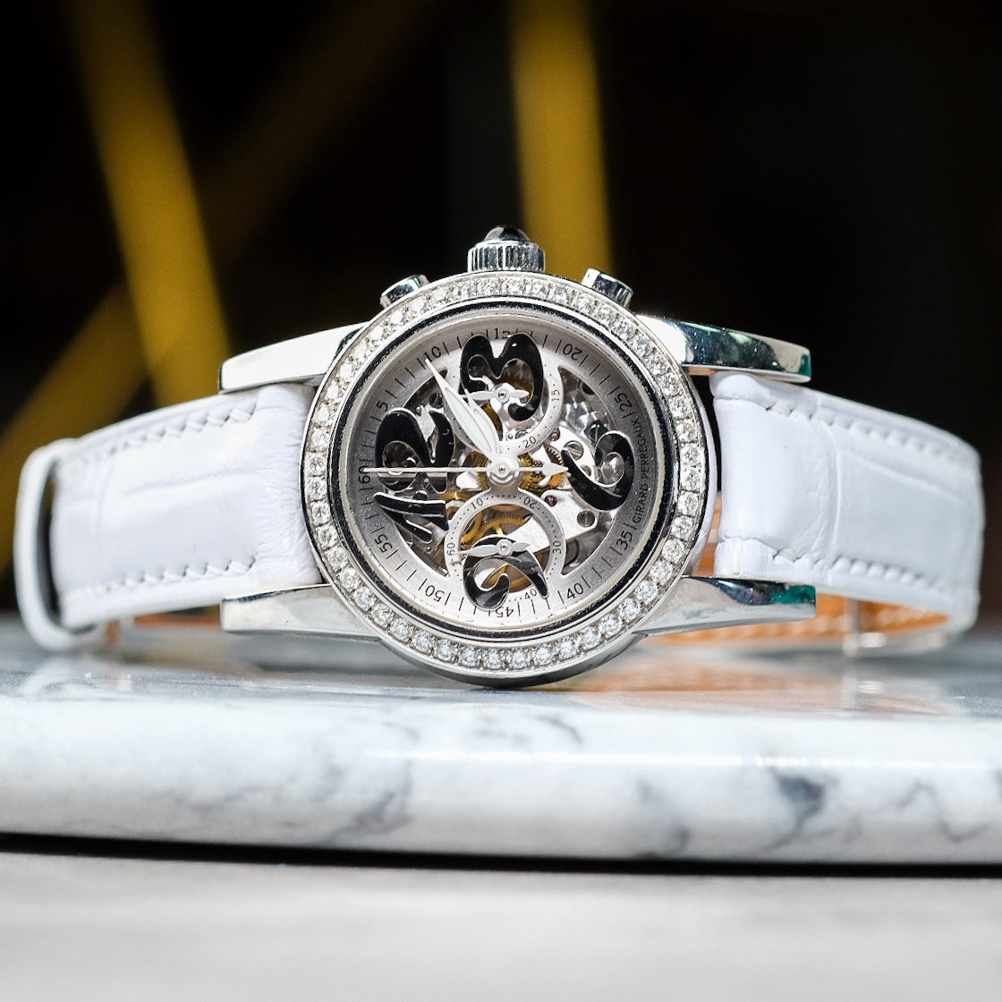 Bespoke Watch Strap in White Crocodile – Solitaire Official