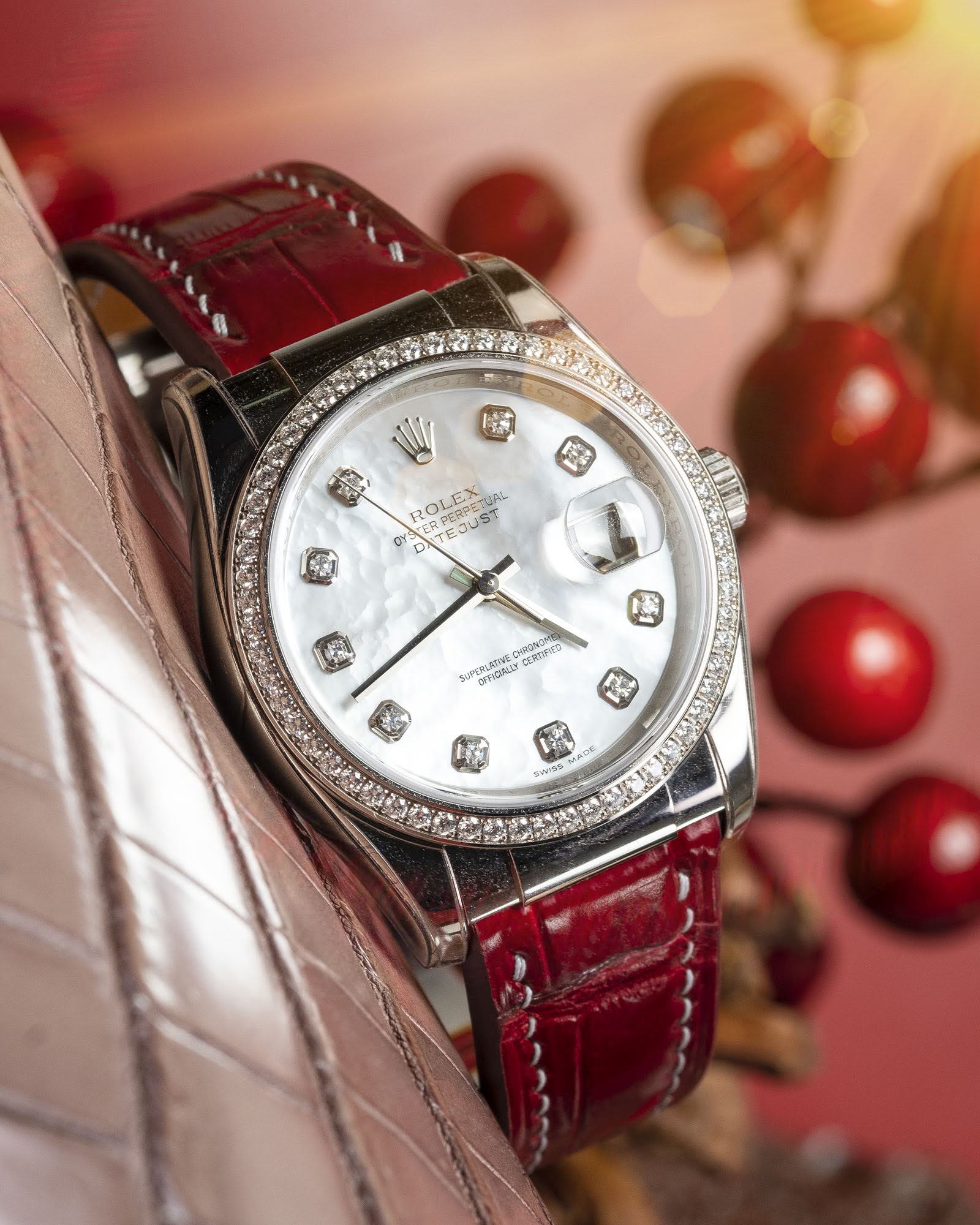 Bespoke Watch Strap in Blood Red Crocodile – Solitaire Official