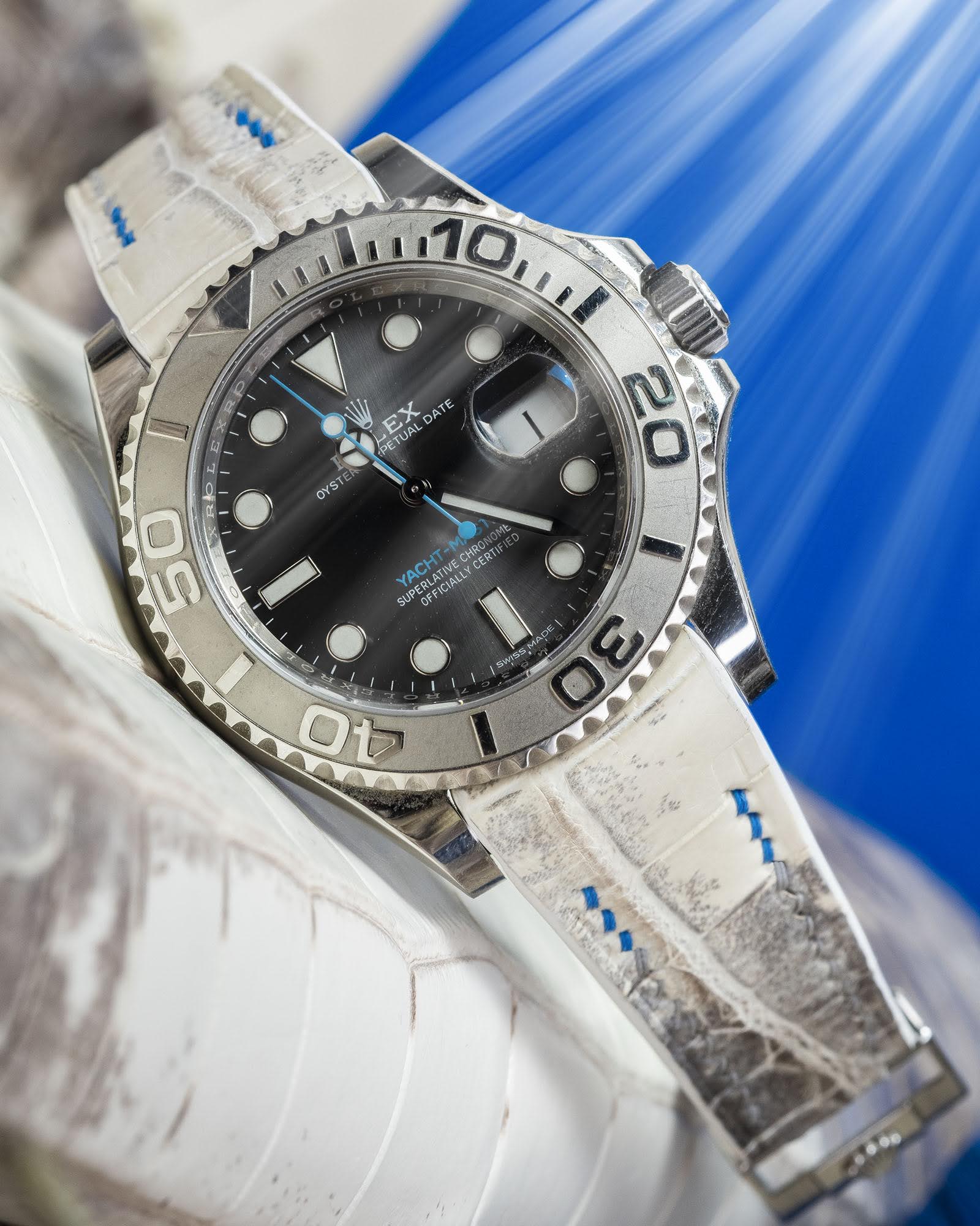 Bespoke Watch strap in Natural Himalayan Crocodile – Solitaire Official