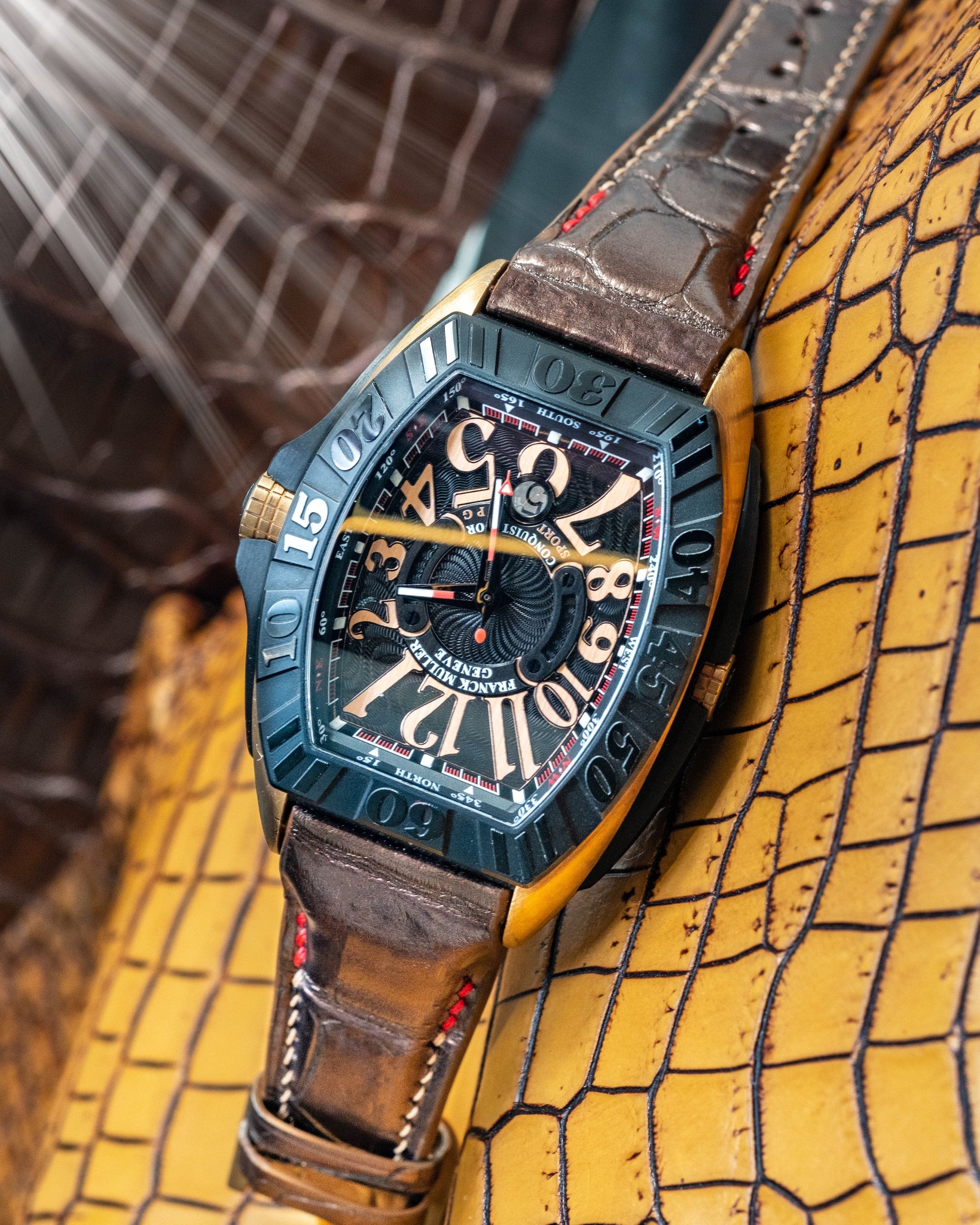 Bespoke Watch Strap in Champagne Gold Alligator – Solitaire Official