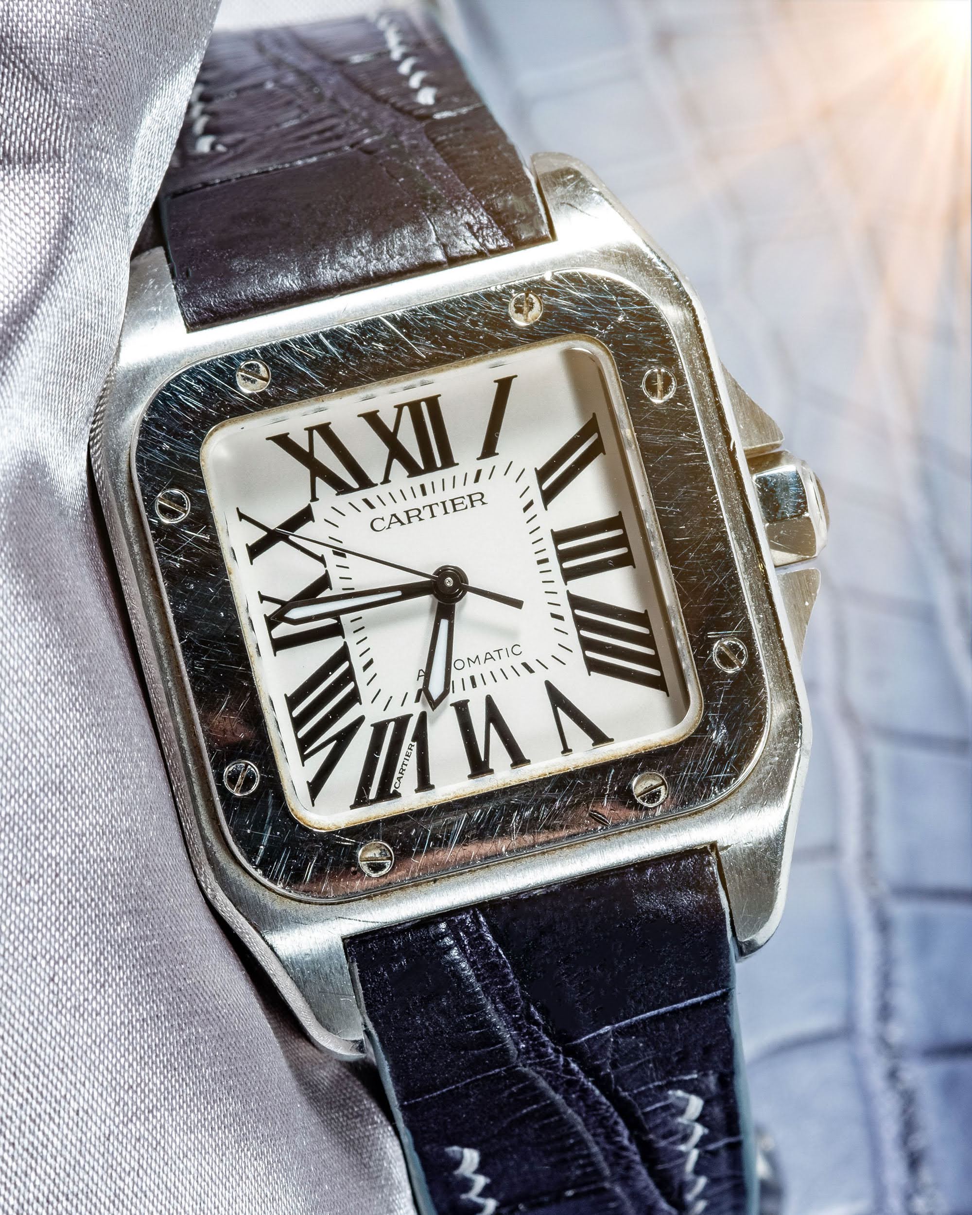 Bespoke Watch Strap in Ombre Dull Crocodile – Solitaire Official