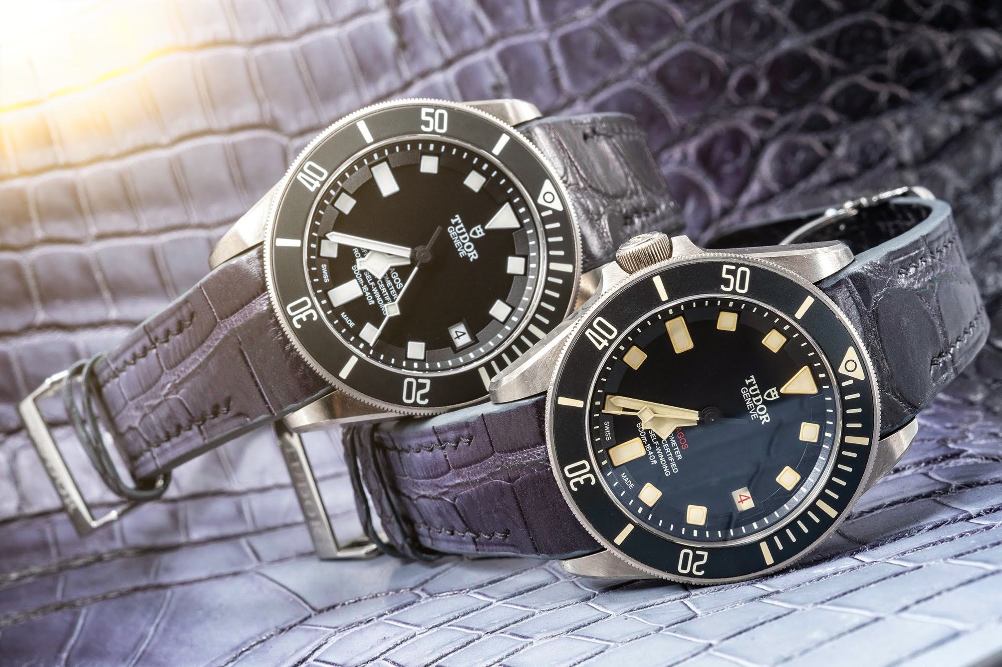 Bespoke Watch Straps in Ombre Dull Crocodile – Solitaire Official