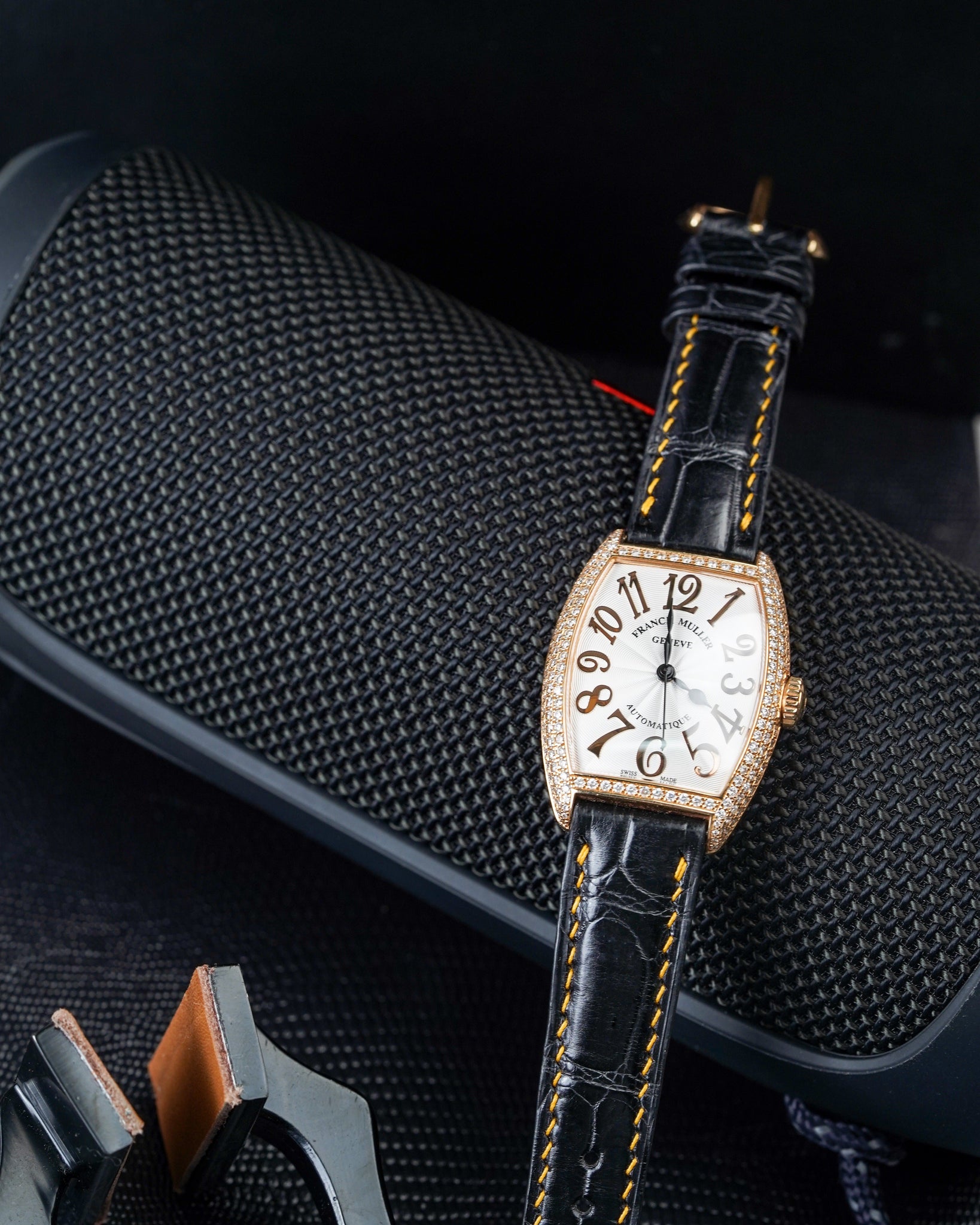 Bespoke Watch Strap in Black Crocodile – Solitaire Official