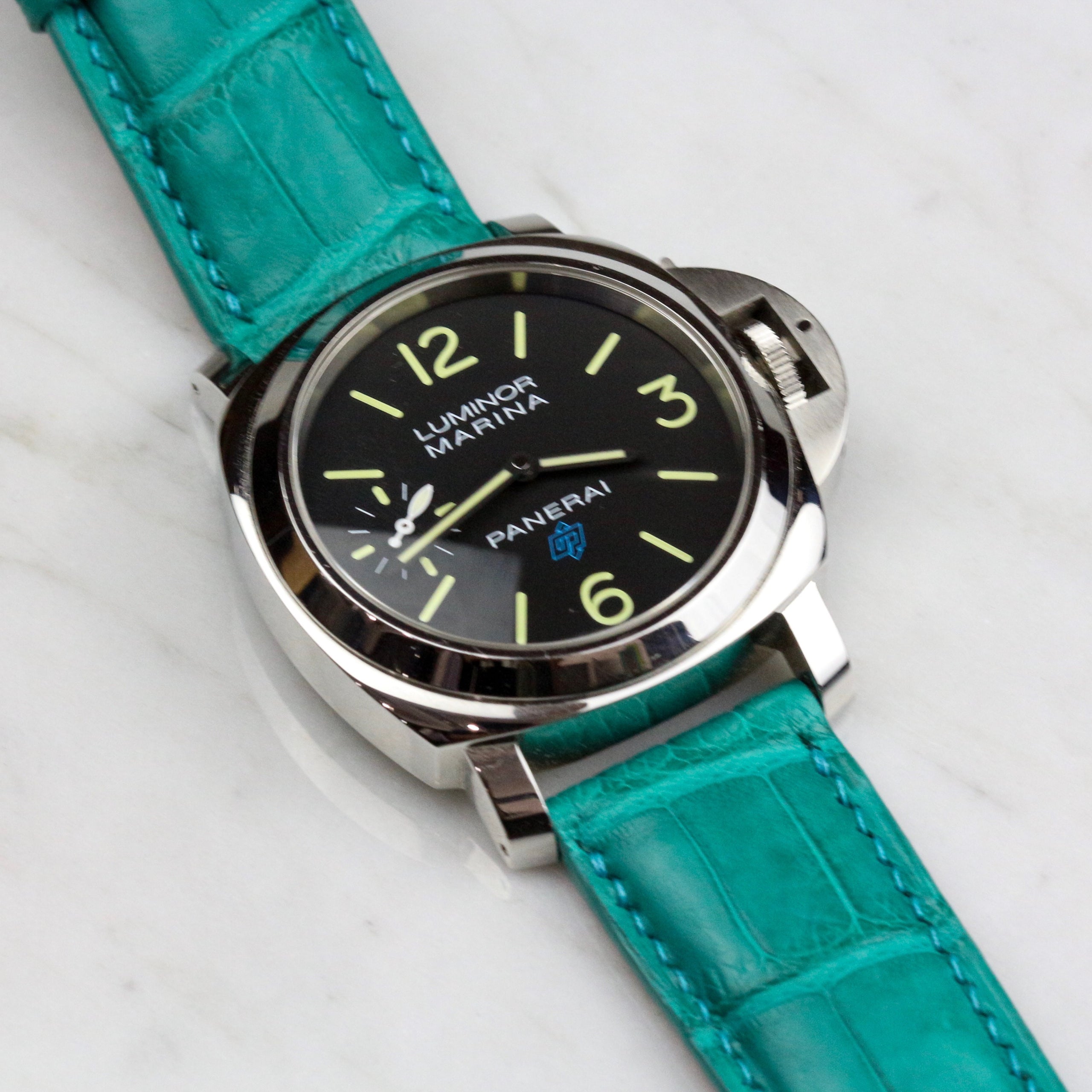 Bespoke Watch Strap in Turquoise Blue Crocodile – Solitaire Official